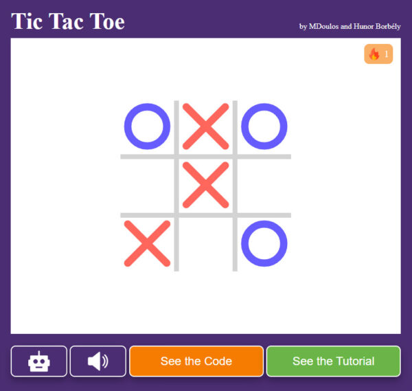 React Game: Tic Tac Toe | MDoulos